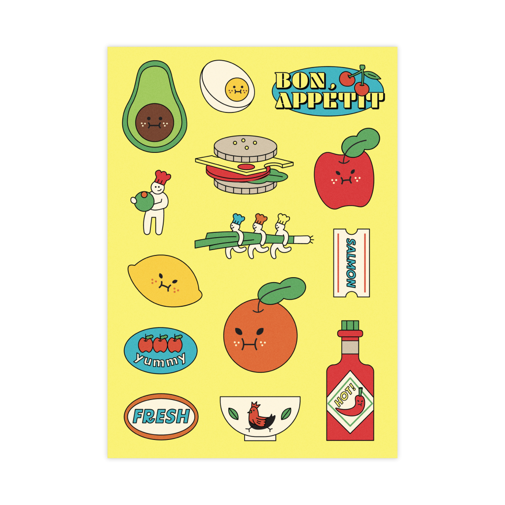 Bon Appétit Sticker - SALMON BOOKS