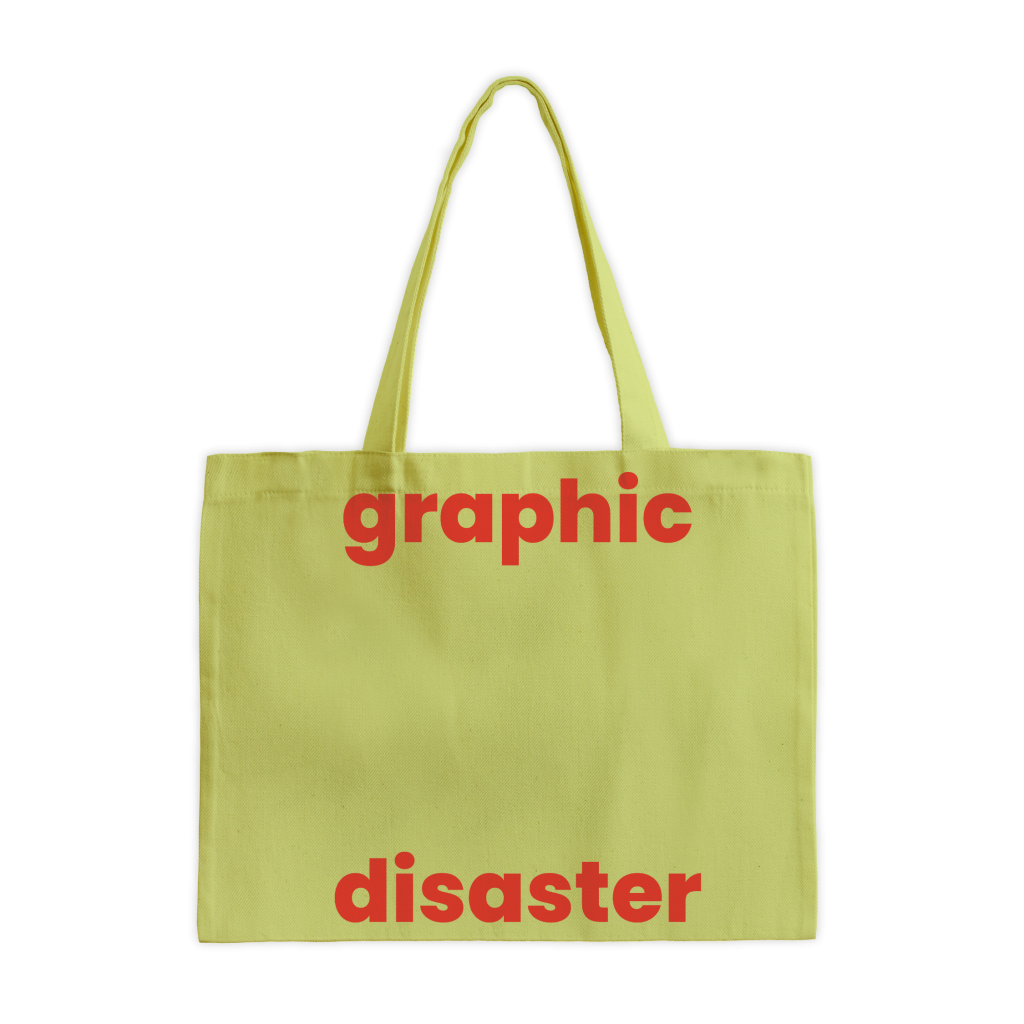 GRAPHIC DISASTER | JOB CULTURE TOTE BAG - SALMON BOOKS